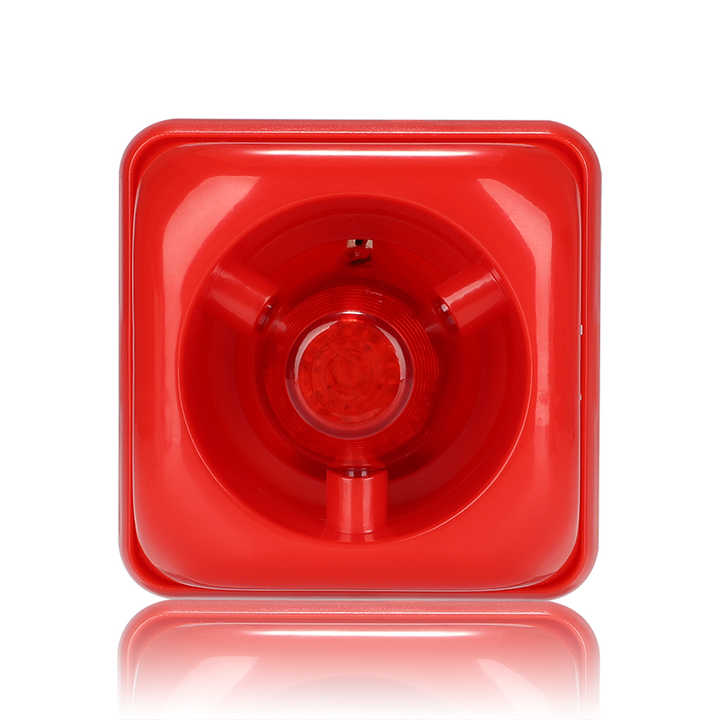 Conventional Fire Alarm Siren Smoke Alarm with Big Sound Alarm Siren and Fire Alarm Strobe ...