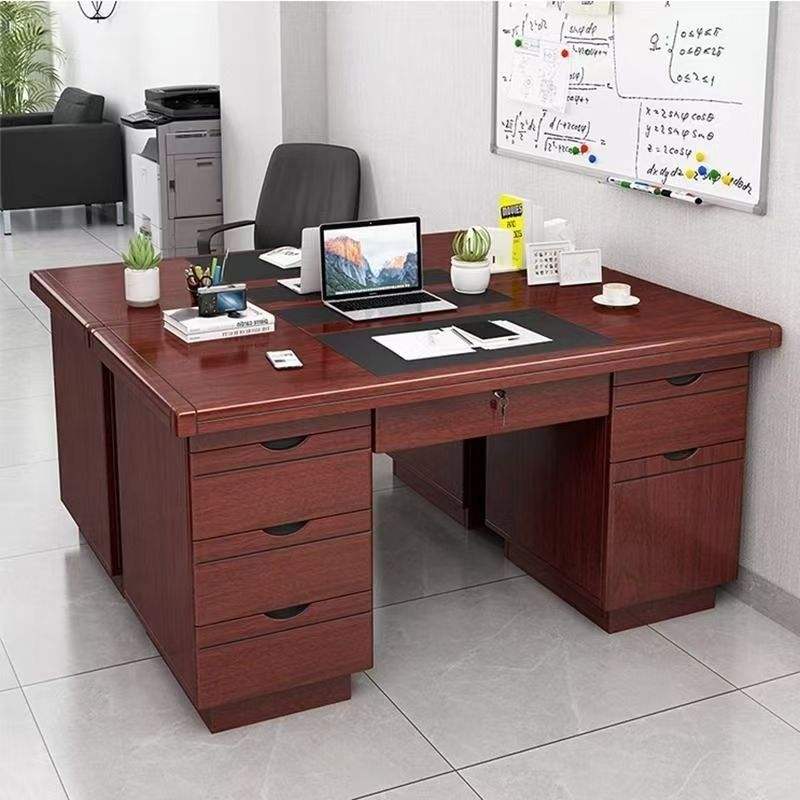 Modern Wooden Office Desk Single Person Executive Computer Table for ...