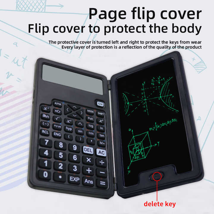 Scientific Calculator with Digital Notepad LCD Display