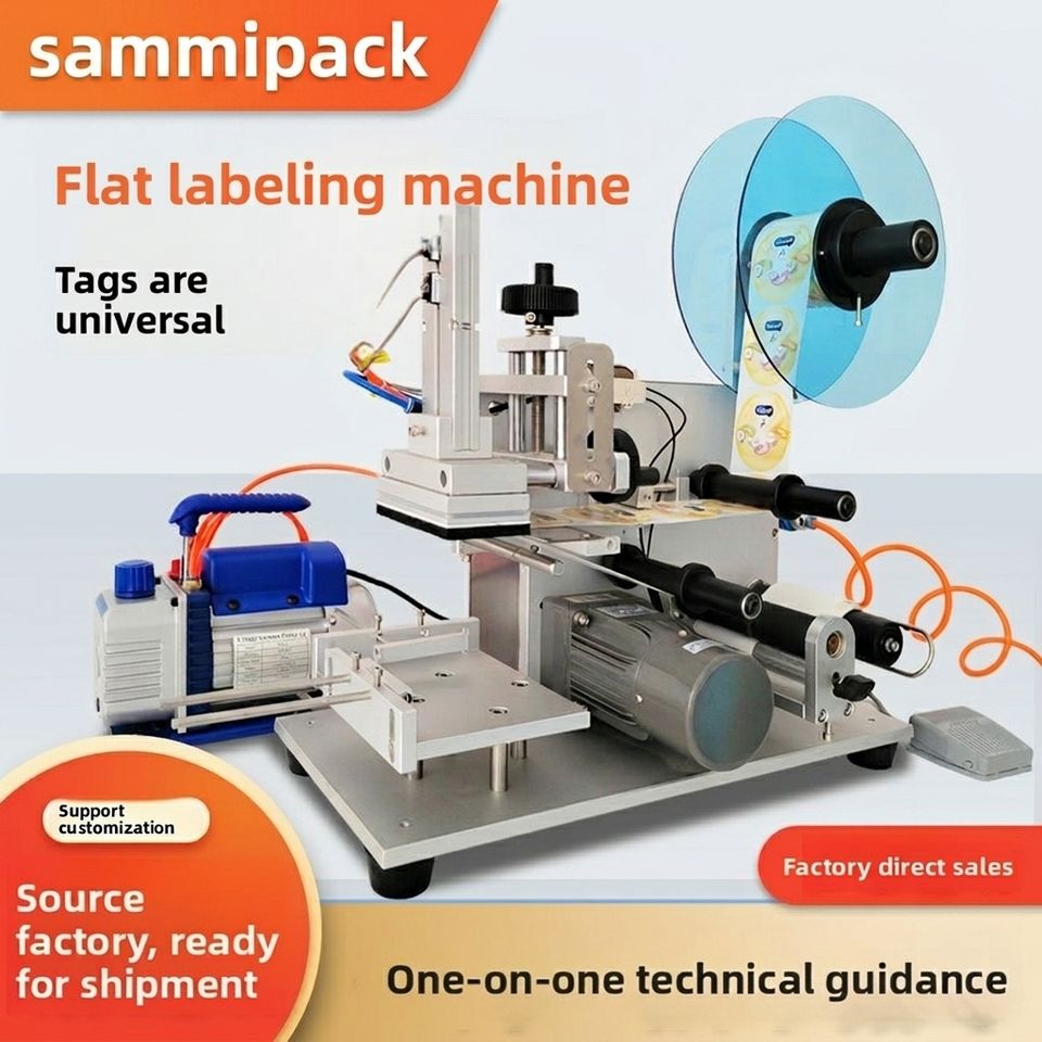 Flat Labeling Machine Fully Automatic Small High-Speed Handheld Semi ...
