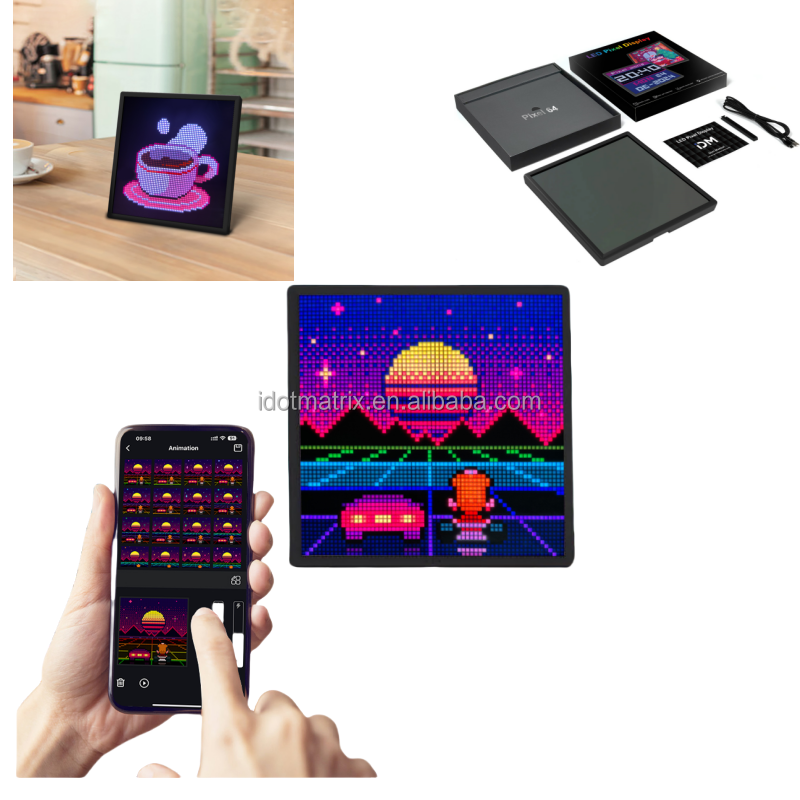 2025 father gift 5V/2A USB Bluetooth Pixel Led Display Panel Indoor Led ...