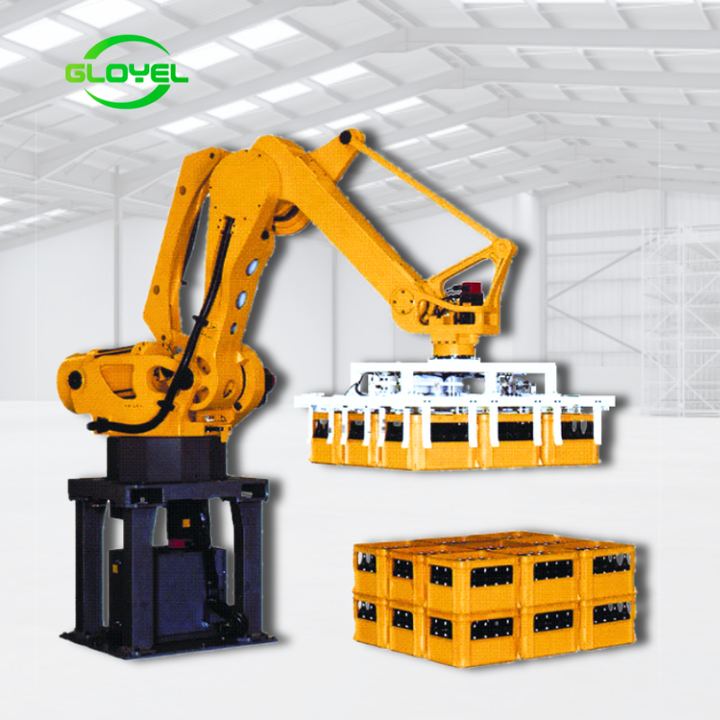 Industrial 20-50kg/bag Cartons Boxes Bags Stacking Automatic Robot Palletizer for Packing ...