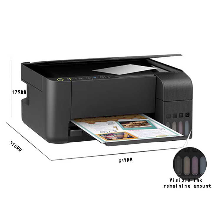 L3258 Printer - 4 Colors Inkjet with Wifi for A4 Printing
