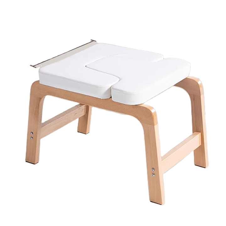 Wood frame and PU pads upside down chair for balance training core ...