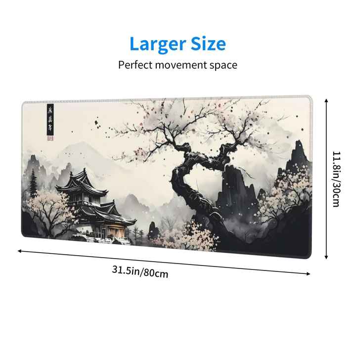 Japanese Mouse Pad Large Desk Mat XL Anime Gaming Keyboard Mat Non-Slip ...