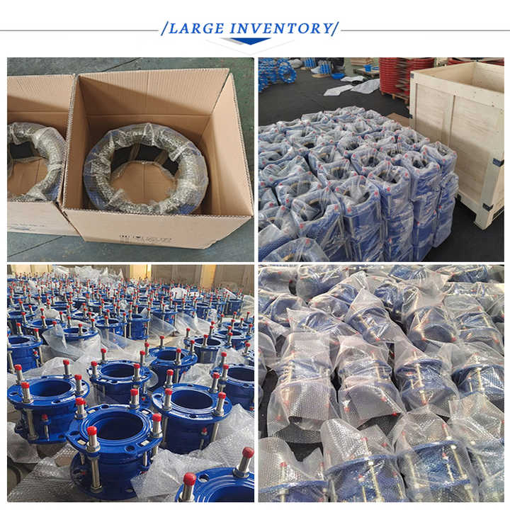 Factory Price PN10 DN400 Ductile Iron Flange Connector Carbon Steel Wide Range Dresser Coupling ...