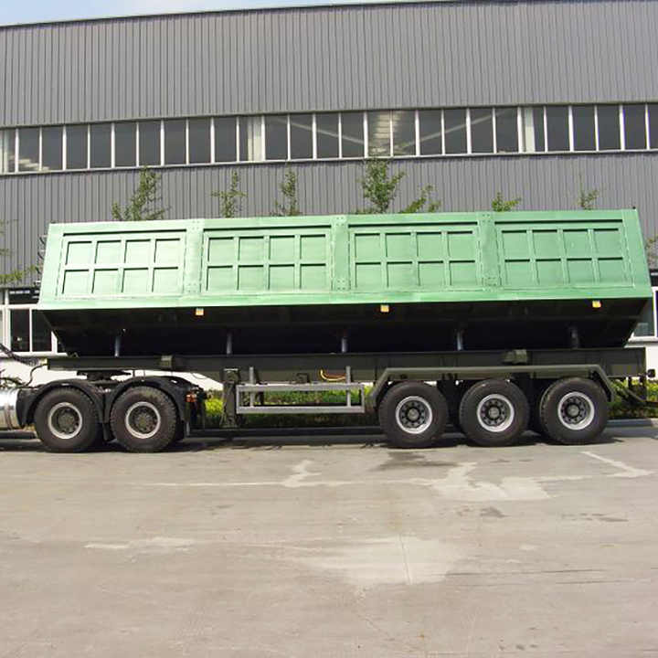 Factory Direct Custom 3-Axis Steel Dump Trailer for Bulk Cargo Fast ...