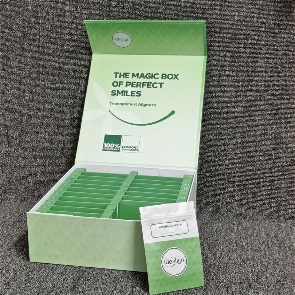 Custom Dental Magnetic Rigid Cardboard Box for Orthodontic Clear ...