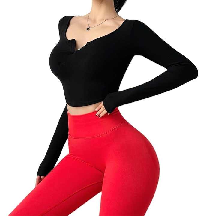 Mitaogirl Tops Deportivos Para Mujer Ropa De Fitness Femenina Medias Elásticas De Manga Larga