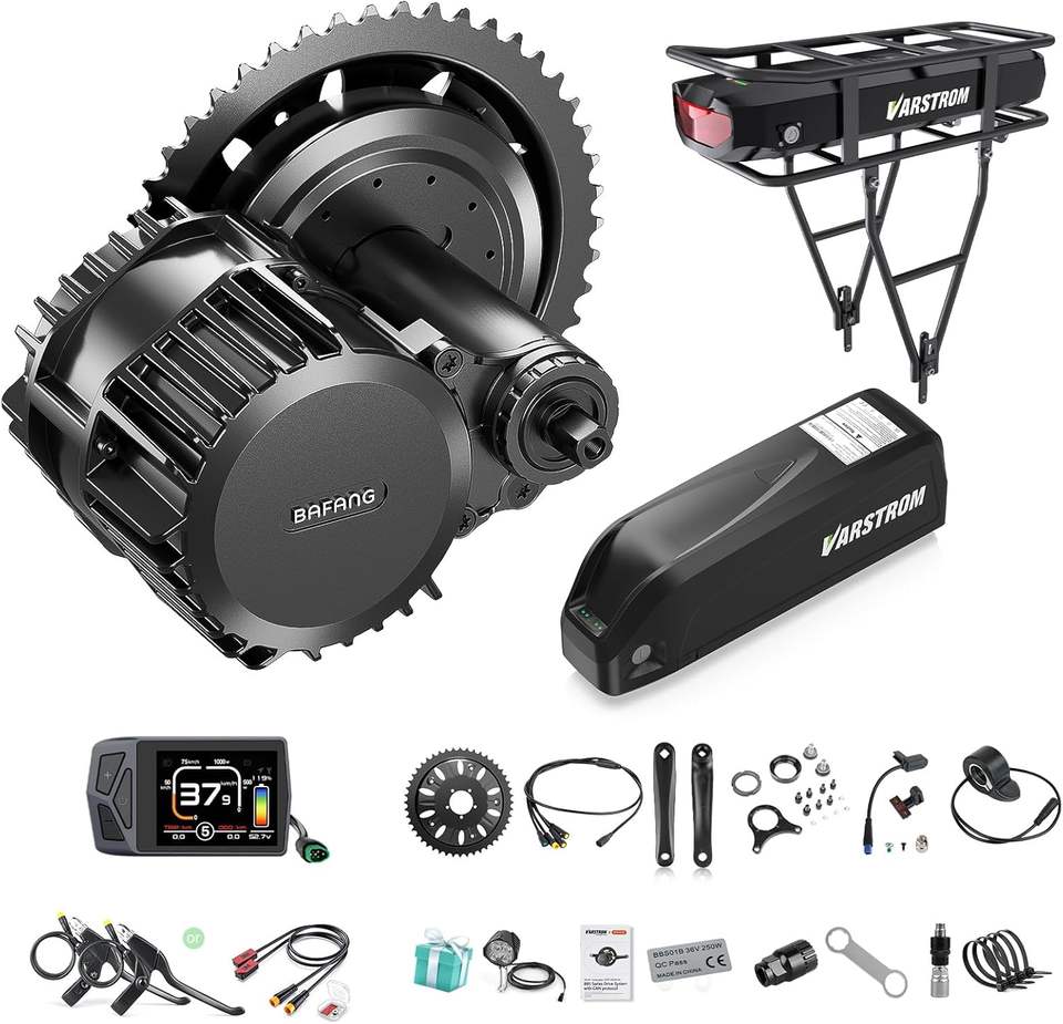 BAFANG BBS-HD 1000W Electric Bike Conversion Kit - 48V/52V LCD Display