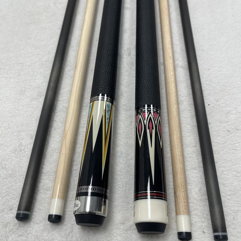 Exclusive Billiard Pool Cue - Maple Wood with Decal Design