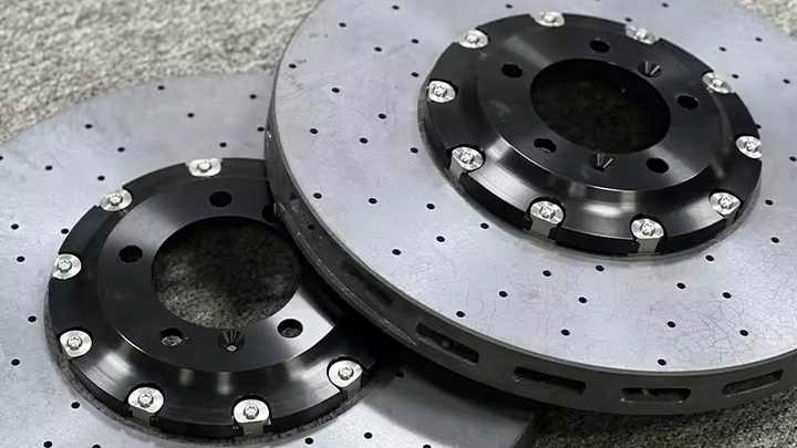 CCB Lightweight Carbon Ceramic Rotor with Brake Pads Kit 380mm for ...