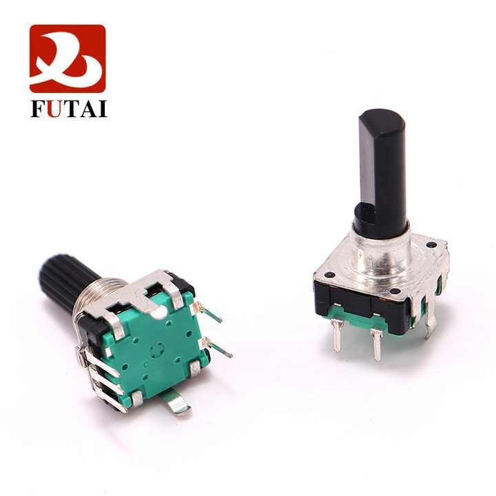 360 Degree Rotary Encoder EC12 RE12 Audio Encoder Coding 5Pin 24 Position With Push Button ...