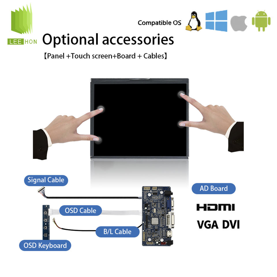 TIANMA P0640XGF1MB00 6.4 Inch 1024X768 High Resolution LCD Assembly ...