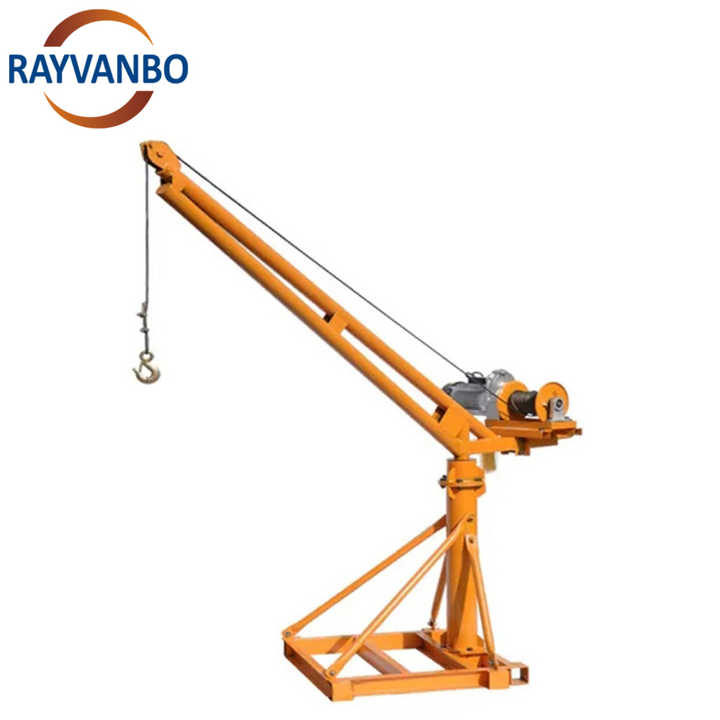 Portable Mini Crane with Electric Winch - 300kg to 1000kg