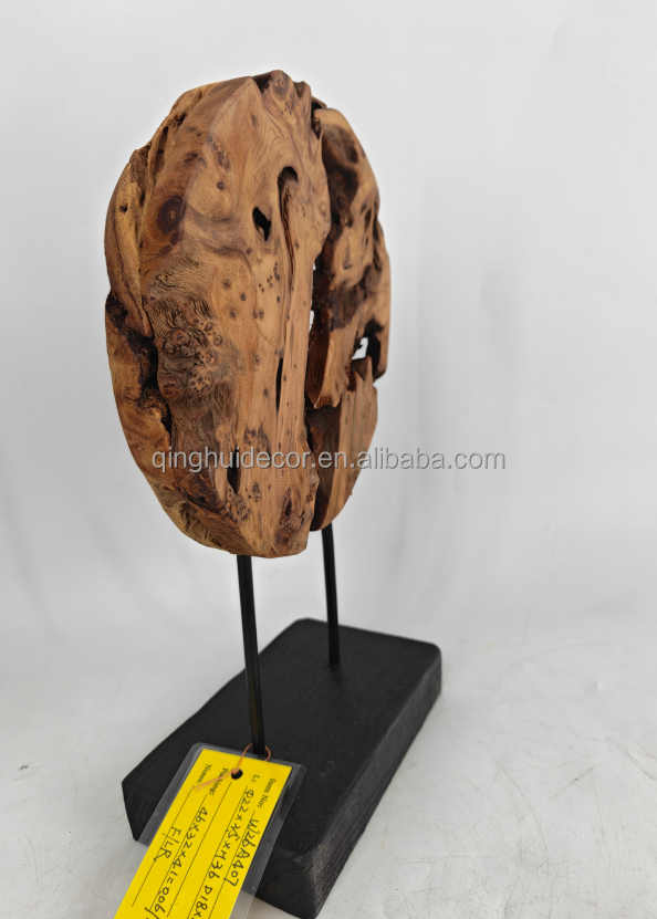 Factory Made Wooden Sculpture in Natural for Home Decoration Table ...