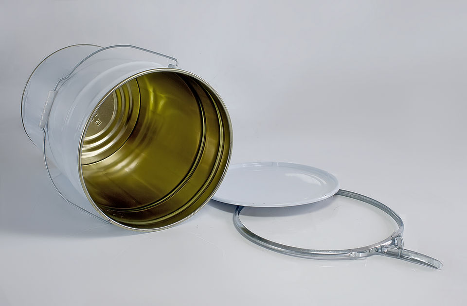 UN Standard Customizable 20L/5Gallon Round Tinplate Metal Bucket with ...