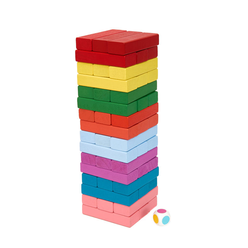 Educational Wooden Balancing Stacking Blocks Construction Toy for 5 to ...