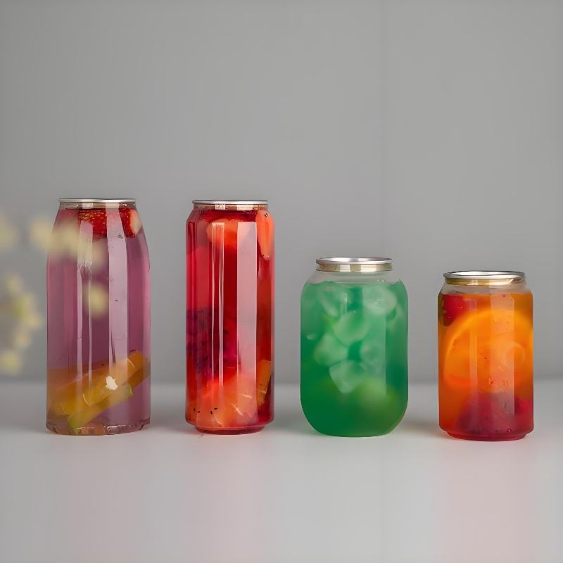 Disposable Custom Logo Transparent Cans - Perfect for Beverages