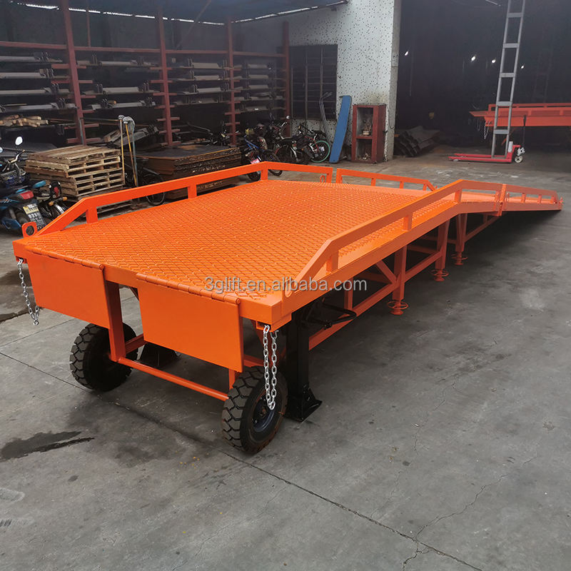 Movable Forklift Vehicles Loading Goods Ramp Hydraulic Yard Ramp for ...