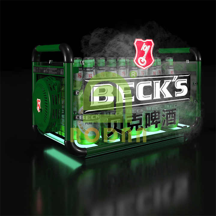 MingXin Barware Led Ice Bucket for 15 Beer Bottles Becks with Cooling ...