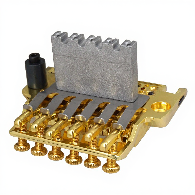 Gold Double Shake Electric Guitar Tailpiece String Bridge with Double ...