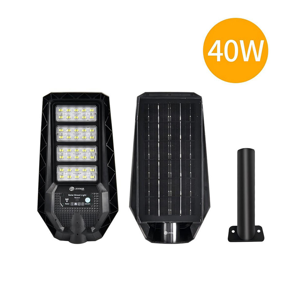 40W Solar Street Light Without Rod with Optical Control Remote Control ...