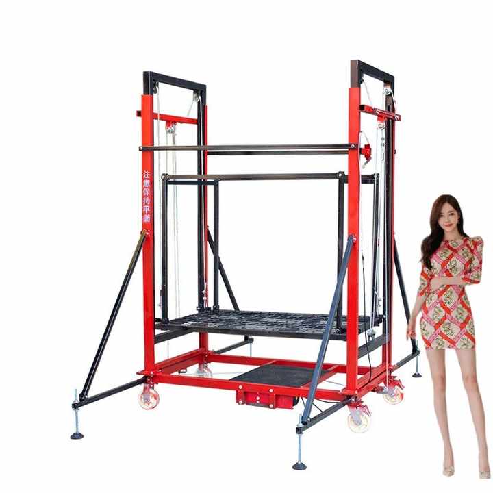 High Rise Platform Electric Scaffolding Motor Powered Work Scaffold ...