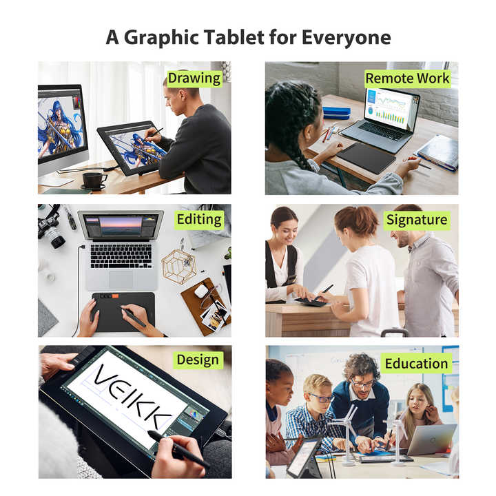 Highly Competitive Price VEIKK S640 Digital Graphics Drawing Tablet for ...