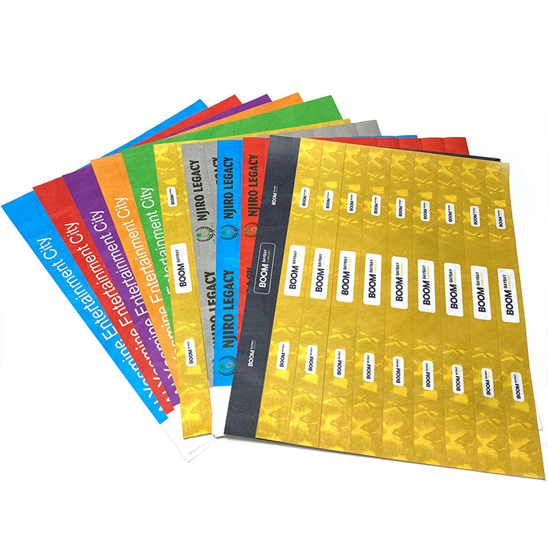 Waterproof Disposable Tyvek Printable Paper Tickets and Wristbands with ...