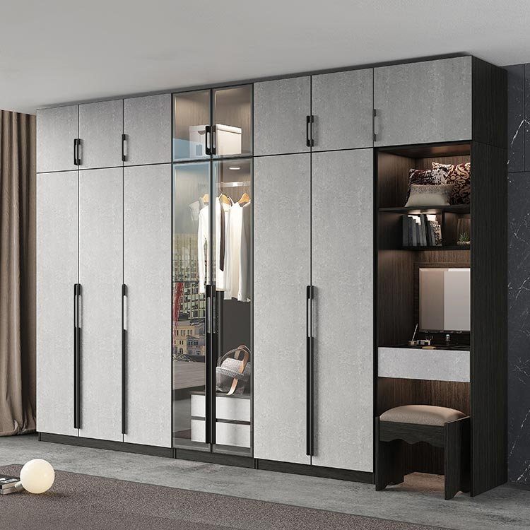 Wooden wall almirah with dressing table store