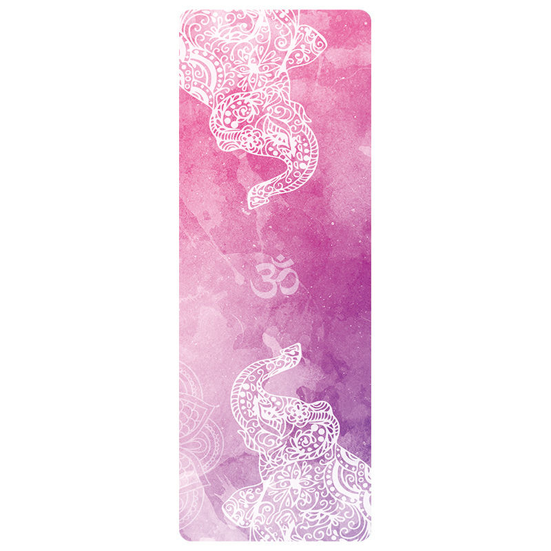 Universal Leather textured rubber Yoga Mat Patterned Luxury Finish ...