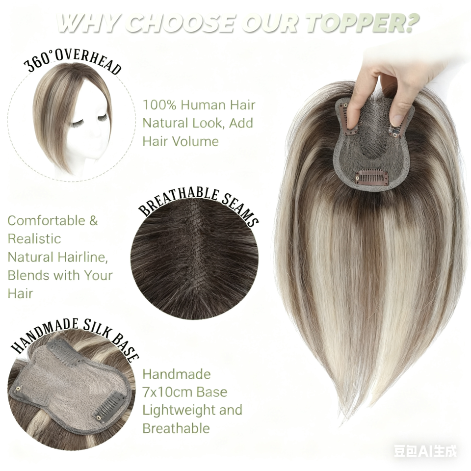 Wholesale high-quality natural European wig pieces, human hair, light ...