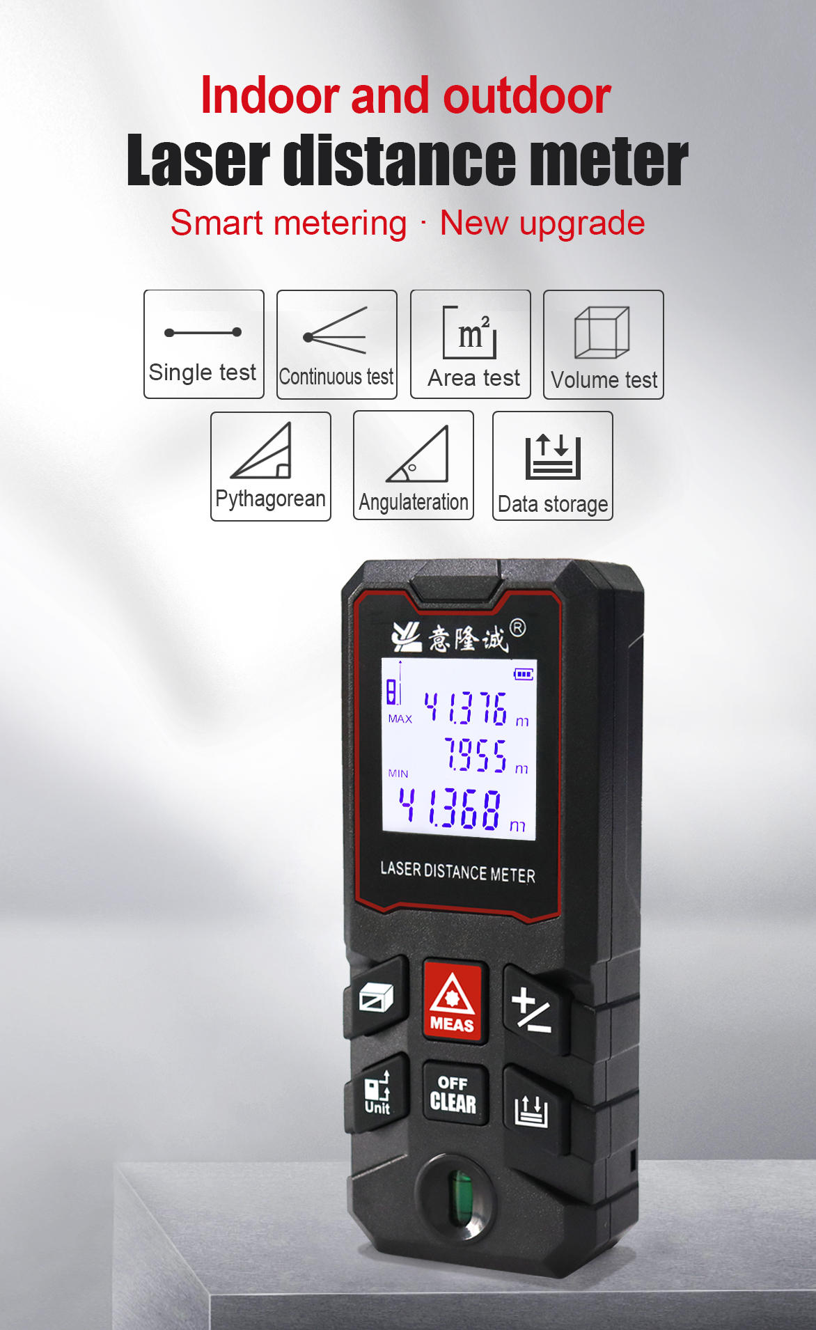 Handheld Laser Rangefinder 40M 60M 80M 100M Measuring Tool Digital ...