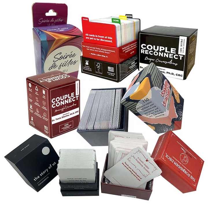 Magnetic Rigid Box Pack Custom Design Print Adult Couple Question Game ...