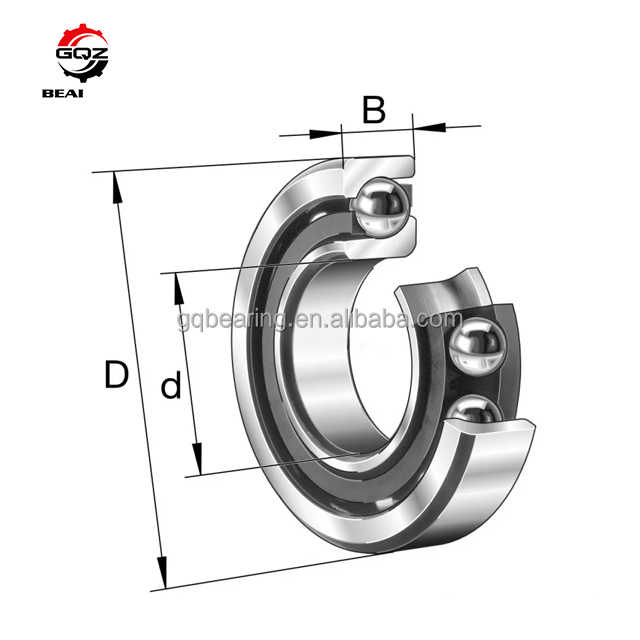 High Speed 7206AC 30x62x16 mm Angular Contact Ball Bearing 7206 BECBM ...