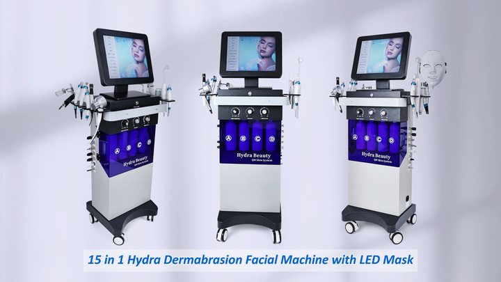 Promotion Korea 15in1 hydro md dermabrasion hydra oxigen facial machine ...