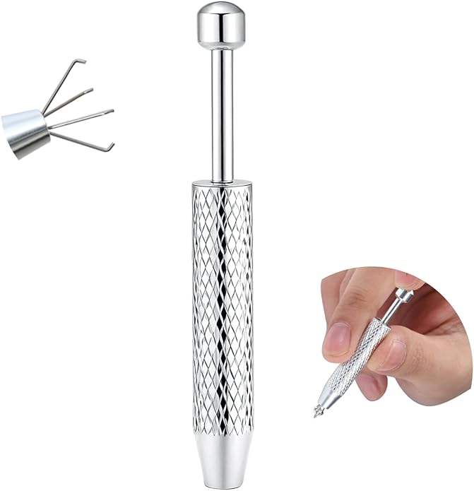 Tool Pick up Piercing Ball Grabber Tool,Diamond Claw Tweezers for Small ...