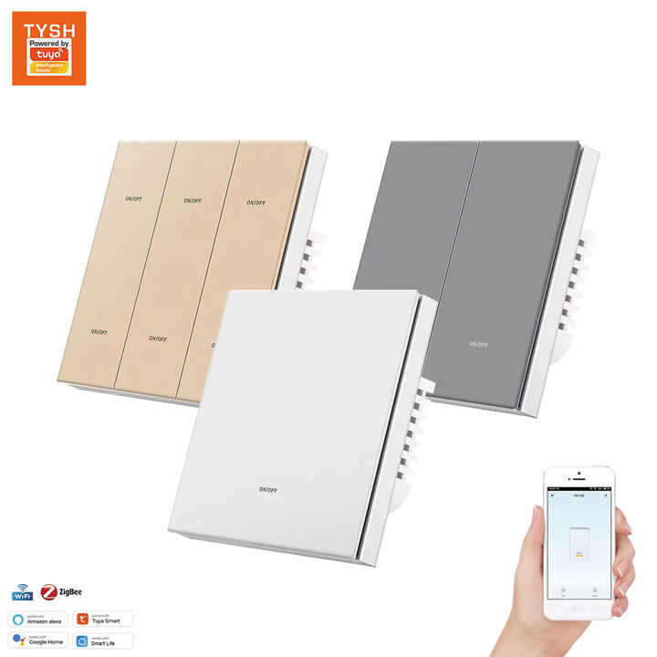 TYSH Smart Home 16A Manual Voice Control Alexa Google 1 2 3 4 6 Gang ...
