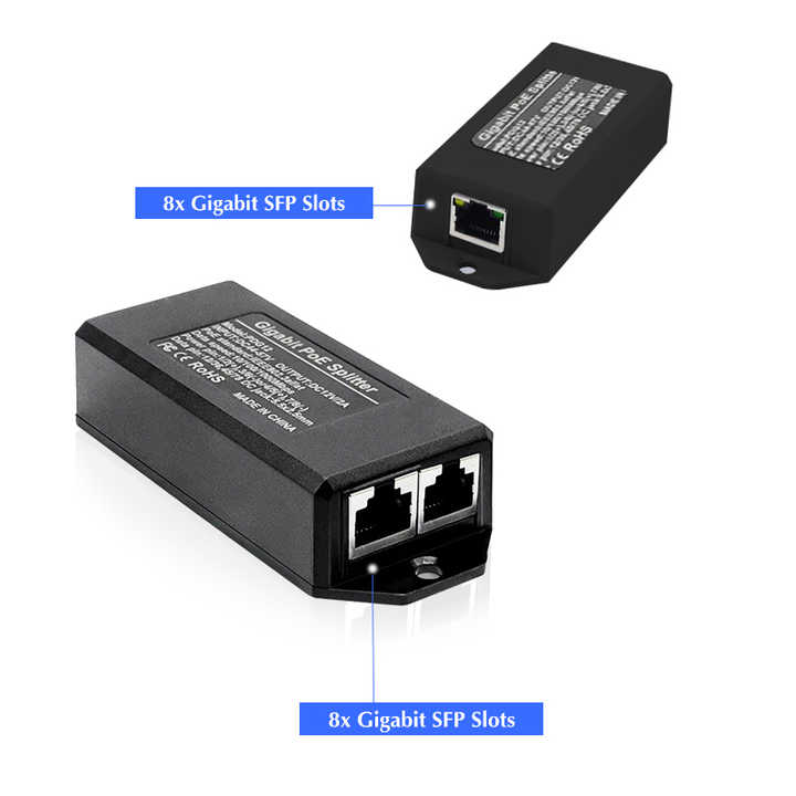 Gigabit 10/100/1000Mbps POE Extender with QoS Function 3-Port IEEE 802 ...