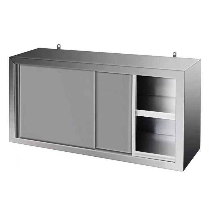 Modern Commercial Kitchen Hanging Wall Two Door Sliding Wall Mounted ...