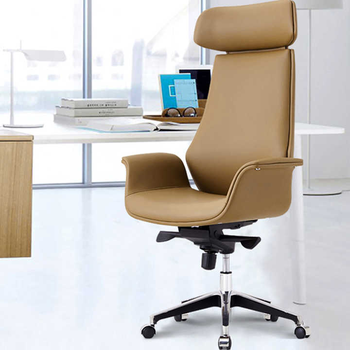 Luxury Genuine Leather Office Chairs for Executive Use
