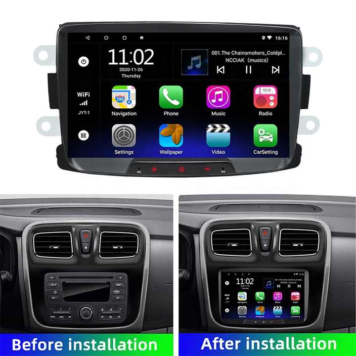 Android 13 4+64G for Dacia Sandero Duster Renault Captur