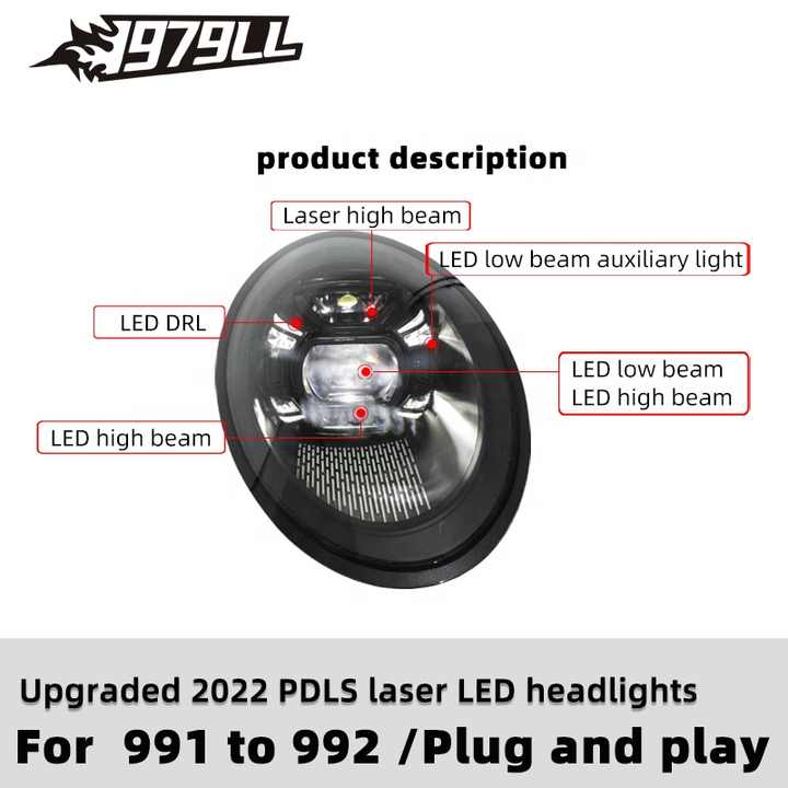 Upgrade Porsche 911 991 Headlights to 992 Matrix LED