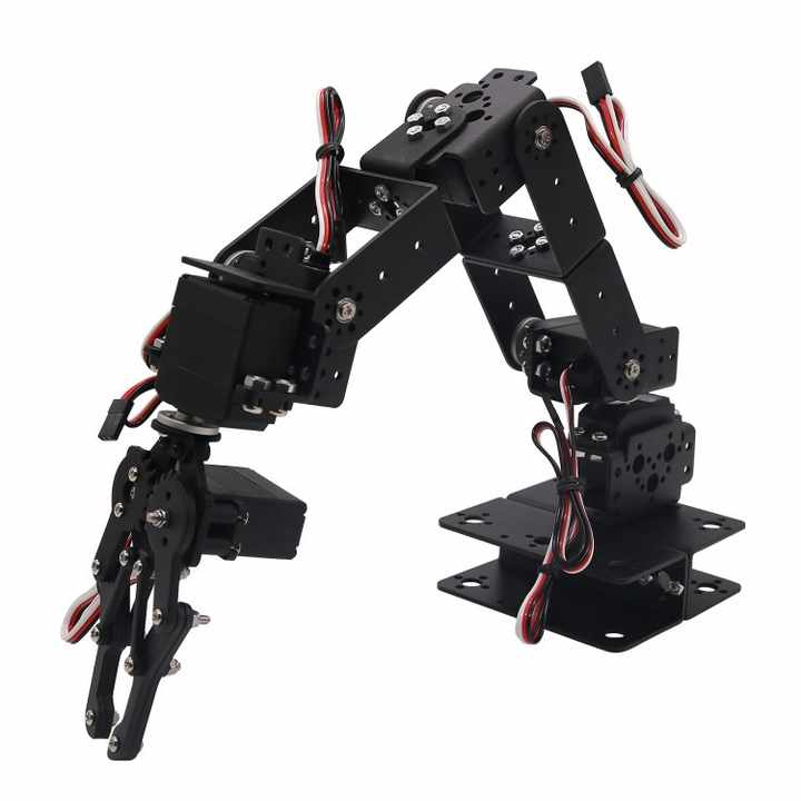 6 DOF Aluminium Robotic Arm Kit for Arduino Robotics & Clamping - OEM