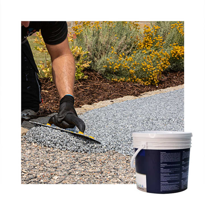 Pebble Floor Cover Concrete Patio Overlay Resin Washed Stone