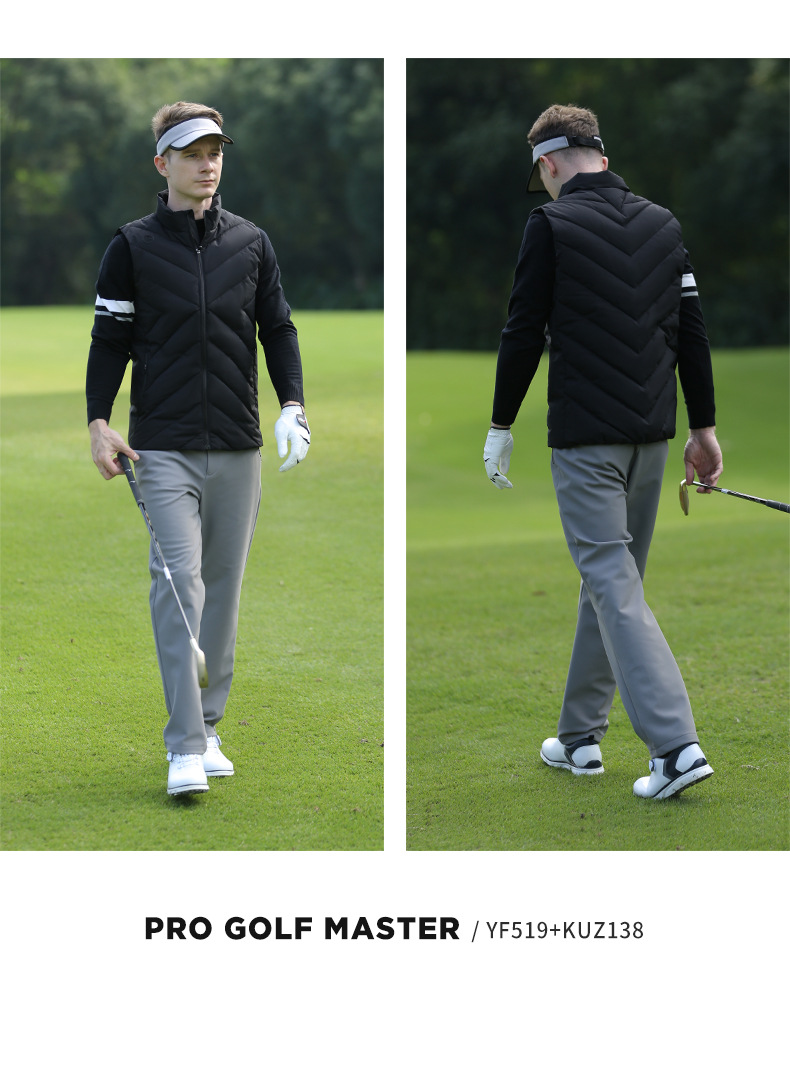 PGM YF519 outdoor golf windbreaker vest winter outerwear mens golf vest ...