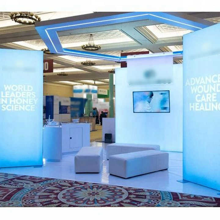 10*10ft Aluminum Exhibition Booth - Custom Design & Backlit Display
