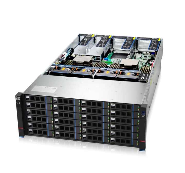 4U Storage Server Chassis with Hot Swap Case - Gooxi RMC4124-670-HSE