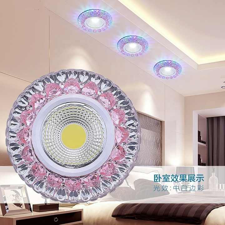 Crystal Spotlight Embedded Led Sky Lantern Down Light Living Room ...